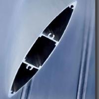 China Architectural Extruded Airfoil Aluminum Louver Blade 450×60×3.0mm for Industrial Building Ventilation for sale