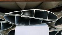 China 6061T6 OEM Aluminum Extrusion Blade for Ventilation Fan - 450×60×3.0mm with Natural Anodized Finish for sale