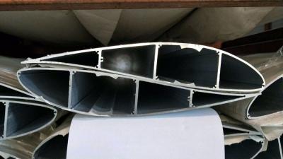 China 6061T6 OEM Aluminum Extrusion Blade for Ventilation Fan - 450×60×3.0mm with Natural Anodized Finish for sale
