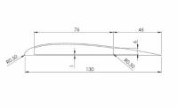 China 6061T6 Aluminum Extrusion Blade for Ventilation Fan - Natural Anodized 450×60×3.0mm with Corrosion Resistance for sale
