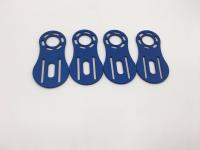 China 6063 T5 Aluminum Alloy Anodized CNC Machining Auto Parts Blue Red for sale