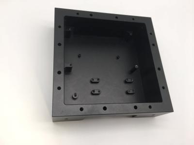 China Black Anodized 4 Axis CNC Machining Parts Enclosure Square Parts for Traffic Light Box for sale