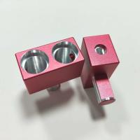 China Counterbore 4 Axis CNC Machining Aluminum Parts Pink Sandblasted Anodized 6061 for sale