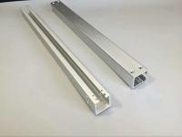 China CNC Machining Aluminum Profile with Matt Silver Anodizing 6061 T6 Hole Channel for sale