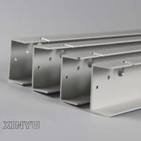 China CNC Machining Aluminum Profile with Matt Silver Anodizing 6061 T6 Hole Channel for sale