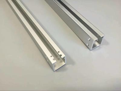 China Cnc Machining Hole Aluminium Industrial Profile With Matt Silver Anodizing for sale