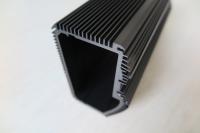 China Black Anodized Extruded Aluminum Heat Sink CNC Machined Aluminum Radiator 6063 for sale