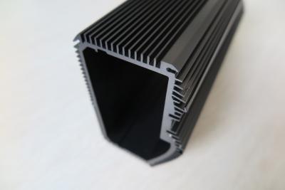 China Black Anodized Extruded Aluminum Heat Sink CNC Machined Aluminum Radiator 6063 for sale