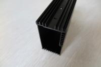 China Black Anodized Extruded Aluminum Heat Sink CNC Machined Aluminum Radiator 6063 for sale