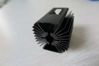 China Extruded Aluminum Heat Sink Profile Solar Charge Controller Enclosure 6063-T5 Black Anodized for sale