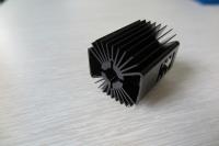 China Extruded Aluminum Heat Sink Profile Solar Charge Controller Enclosure 6063-T5 Black Anodized for sale