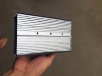 China 6063 Extruded Grey Anodized Aluminum Heat Sink with CNC Milling Holes for LED Street Light for sale