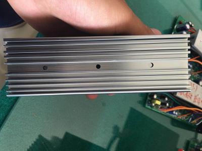 China 6063 Extruded Grey Anodized Aluminum Heat Sink with CNC Milling Holes for LED Street Light for sale