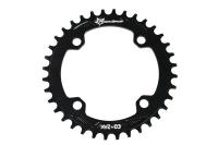 China CNC Aluminum Alloy 34T 36T Mountain Bike Derailleur Jockey Wheel Black Anodized for sale
