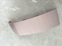 China Brushed Anodized Rose Pink Aluminum Extrusion Profile 6063 T5 for Air Conditioner Panel for sale