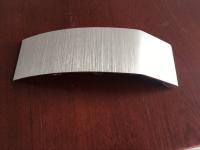 China Brushed Anodized Rose Pink Aluminum Extrusion Profile 6063 T5 for Air Conditioner Panel for sale