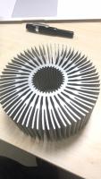 China Silver Anodized Aluminum Extrusion Profiles for Heat Sinks with ±0.001mm Tolerance and Custom Manufacturing for sale