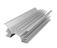 China Custom Anodizing Extruded Aluminium Heatsink Profile 6063 T5 Aluminum Cooler Heat Sink for sale