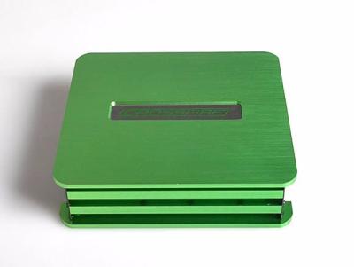 China Green Brushed Anodized Aluminum Enclosure with 4-Axis CNC Machining ±0.01mm Tolerance for sale