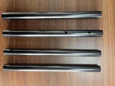 China Customized Aluminum Round Tube Black Hard Anodized 30μM Wall Thickness 1mm Retractable Bracket for sale