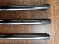 China Customized Aluminum Round Tube Black Hard Anodized 30μM Wall Thickness 1mm Retractable Bracket for sale