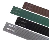 China Aluminum Garden Edging 6063 T5 Flexible Landscape Border Black Powder Coated Lawn Edge for sale