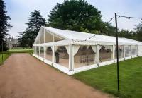 China Custom Aluminum Shelter Tent 15-20 Year Lifespan with 1500-2000mm Waterproof Rating for Outdoor Events and Weddings for sale