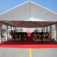 China Custom Aluminum Shelter Tent 15-20 Year Lifespan with 1500-2000mm Waterproof Rating for Outdoor Events and Weddings for sale