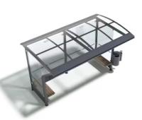 China Universal Bicycle Storage Shed Canopy with Aluminum Steel Construction for Outdoor Parking Shelter for sale