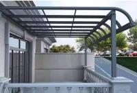 China Custom Outdoor Aluminum Frame Polycarbonate Canopy with 98% UV Protection and Waterproof Design for Balcony Patio Cover for sale
