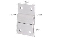 China Aluminum Z Clip Brackets 6063 T5 for Interlocking Wall Mounting System 1-3m Length for sale