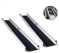 China Wholesale Aluminum Alloy Telescopic Wheelchair Channel Ramp 300kg Load Capacity for sale