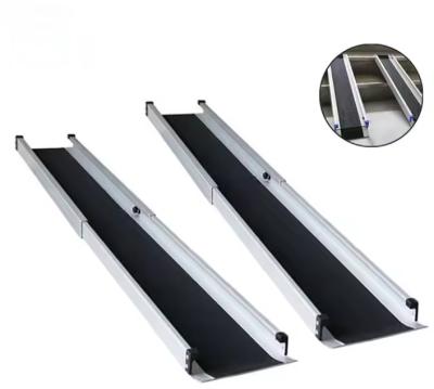China Wholesale Aluminum Alloy Telescopic Wheelchair Channel Ramp 300kg Load Capacity for sale
