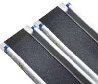 China Wholesale Aluminum Alloy Telescopic Wheelchair Channel Ramp 300kg Load Capacity for sale
