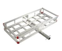 China Ultra Light Aluminum Tow Hitch Cargo Carrier 500lbs Capacity Universal Fit 129x59x16cm for sale