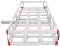 China Ultra Light Aluminum Tow Hitch Cargo Carrier 500lbs Capacity Universal Fit 129x59x16cm for sale