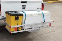 China Ultra Light Aluminum Tow Hitch Cargo Carrier 500lbs Capacity Universal Fit 129x59x16cm for sale