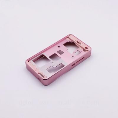 China High Precision CNC Machined Aluminum Parts Pink Anodized 0.01mm Tolerance for sale