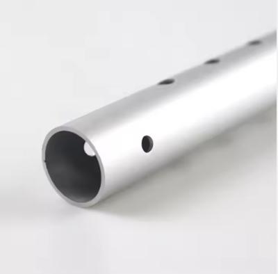 China Custom 6061 6063 T5 T6 Anodized CNC Machined Perforated Aluminum Round Tube Pipe for Folding Stool for sale