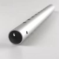 China Custom 6061 6063 T5 T6 Anodized CNC Machined Perforated Aluminum Round Tube Pipe for Folding Stool for sale
