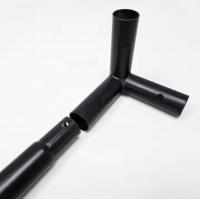 China Custom 6061 6063 T5 T6 Anodized CNC Machined Perforated Aluminum Round Tube Pipe for Folding Stool for sale