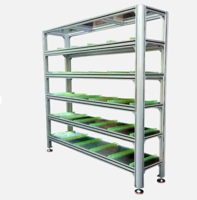 China Aluminum Extrusions Profile Storage Racks Heavy Duty Retail Shelving Display Case 40 Series 8mm Slot for sale