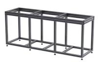 China Custom Aluminum Profile Aquarium Rack System 6063-T5 Anodized Fish Tank Stand for sale