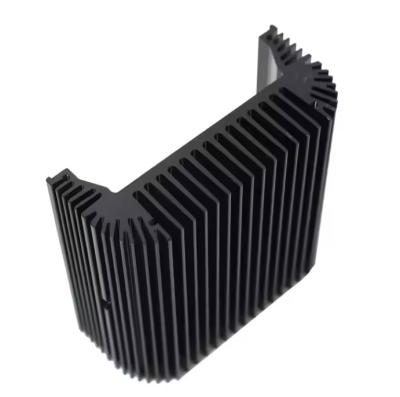 China Industrial Aluminum Profile Shaped Heatsink CNC Precision Machining High Power High Density Tooth Heat Sink 6063-T5 for sale