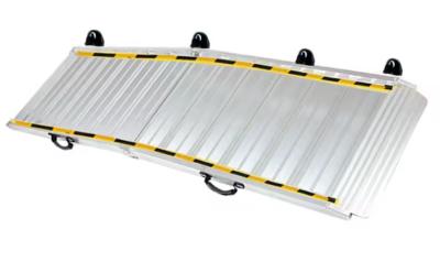 China Portable Folding Handcap Loading Metal Aluminium Wheelchair Ramp for Cargo Mini Van for sale