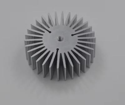 China Circular Aluminum Extruded Heatsink Profile for LED Down Lights - Custom Alloy Extrusion with Multiple Surface Treatment Options for sale