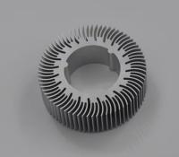 China Circular Aluminum Extruded Heatsink Profile for LED Down Lights - Custom Alloy Extrusion with Multiple Surface Treatment Options for sale