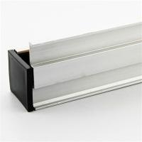 China Higher Side Aluminum Extruded Track with Yellow PP Wheels 4m Length 34mm Diameter for sale