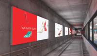 China Two Side Backlit SEG Trade Show Wall Display LED Light Box 80x200cm Custom Size for sale