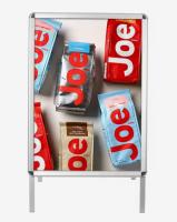 China Custom Aluminum Double Sided A Frame Sign A1 Trade Show Poster Display Stand for sale